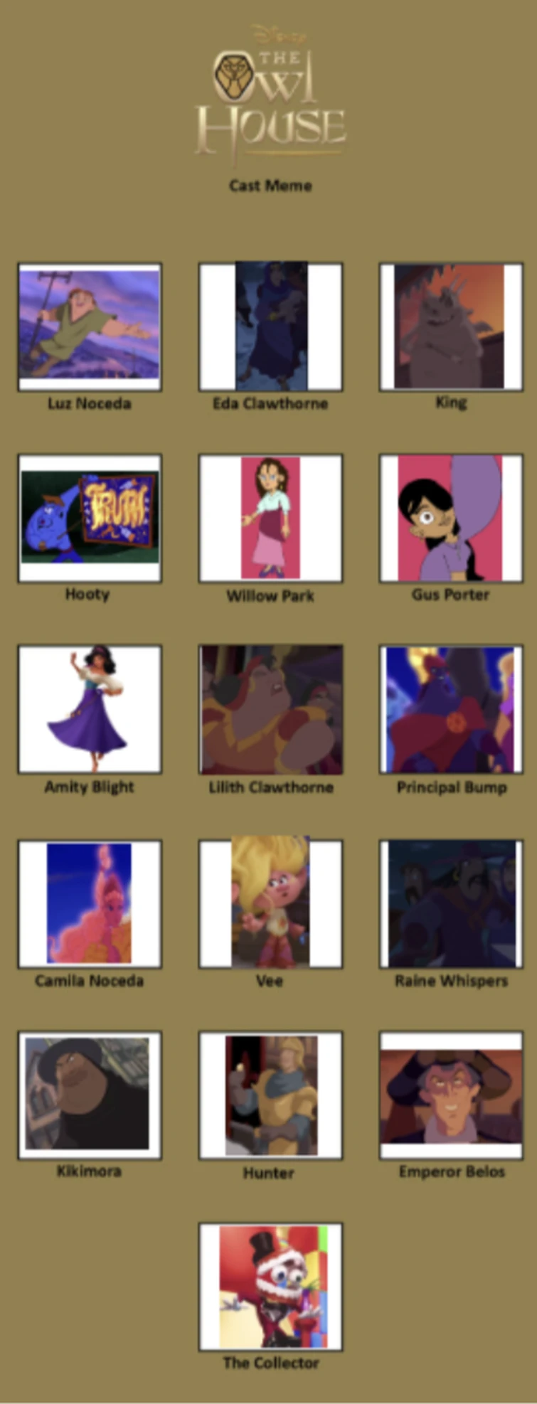 Here's a few of my TOH cast memes I made (these are all of them lol ...