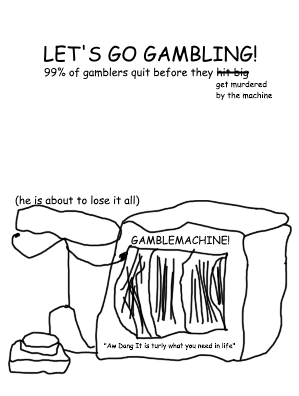 Made a little gamblecore poster for my room | Fandom