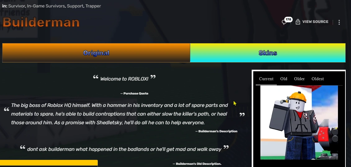 can someone please unlock builderman's page | Fandom