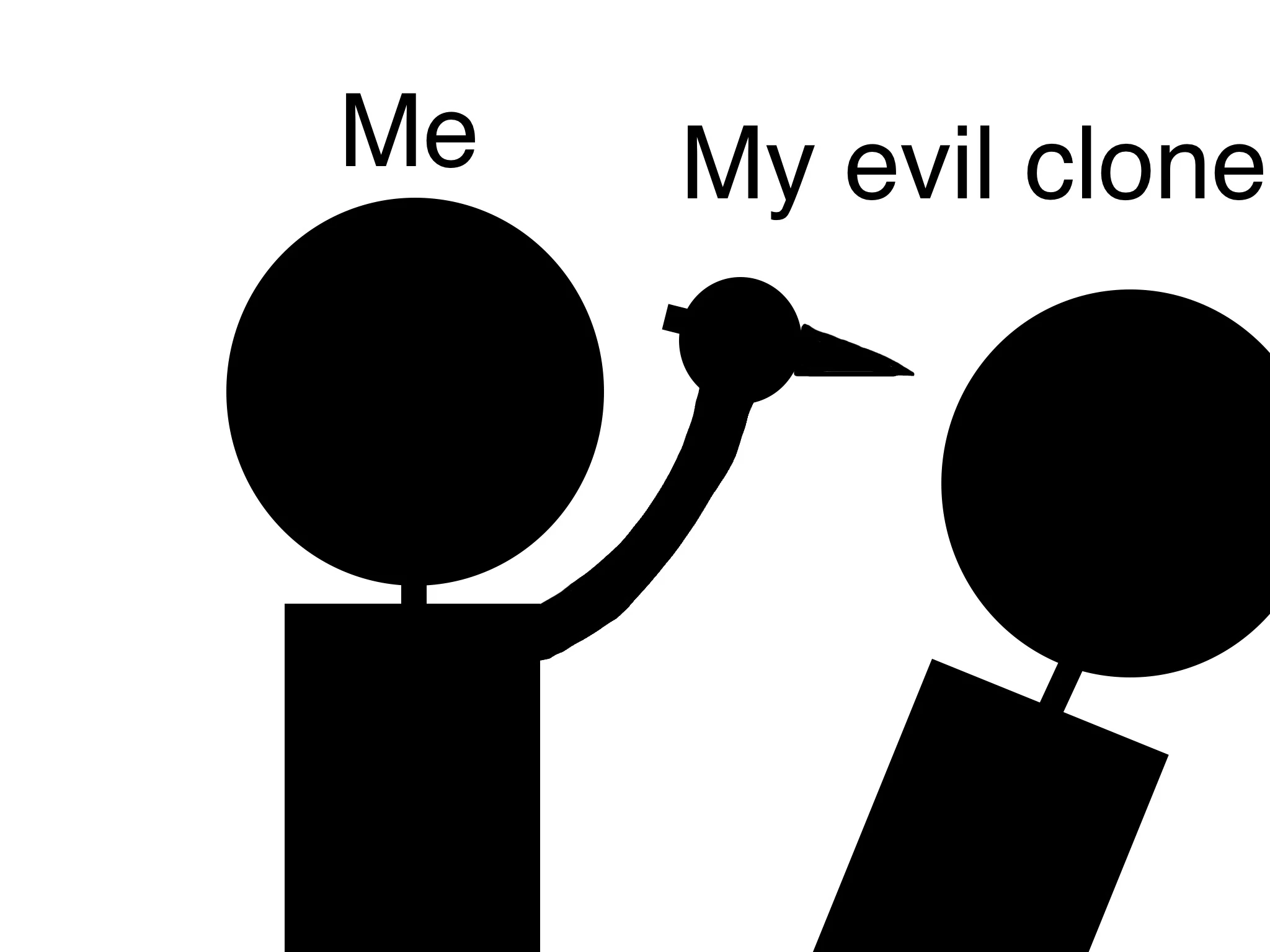 Me stabs my evil clone | Fandom