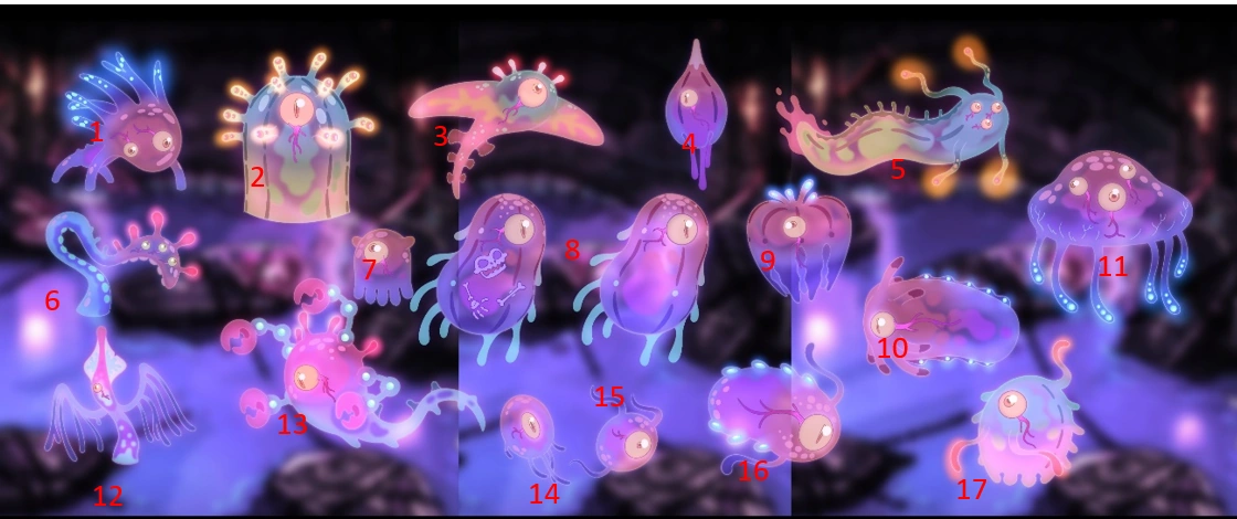 named every single shadowfish in the concept art | Fandom