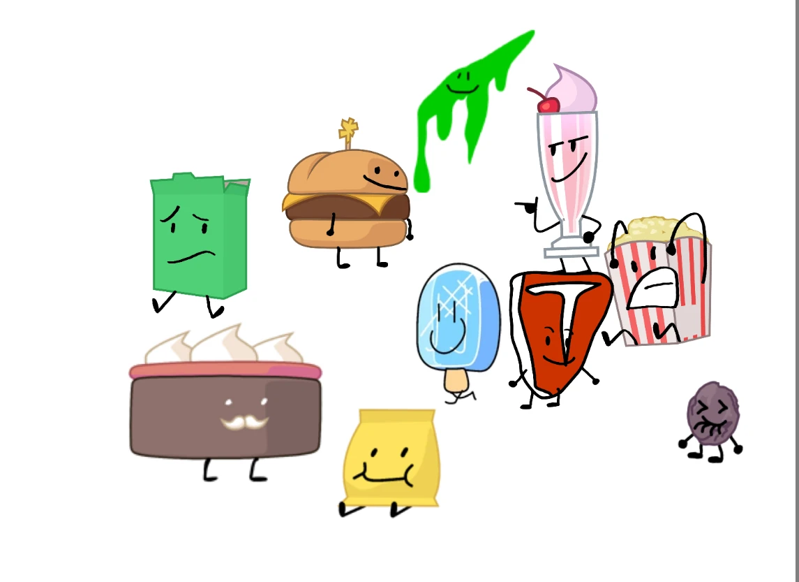 BFDI Mini Delicious except the contestants are their most recent ...