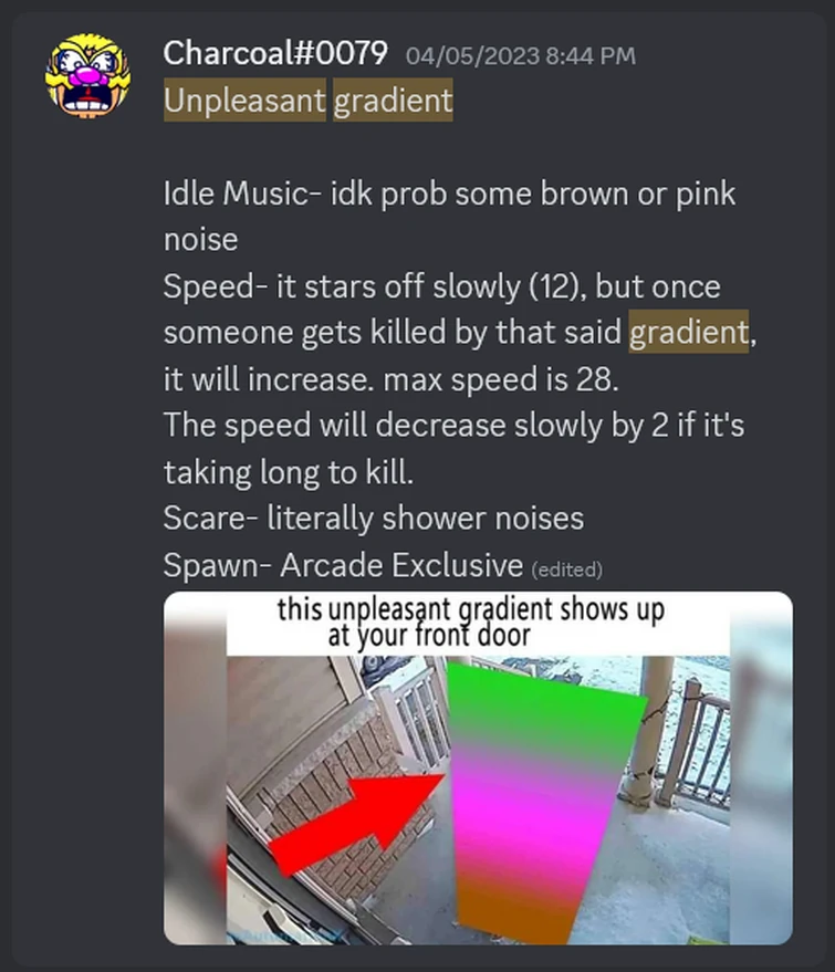 the original suggestor for unpleasant gradient has been found | Fandom