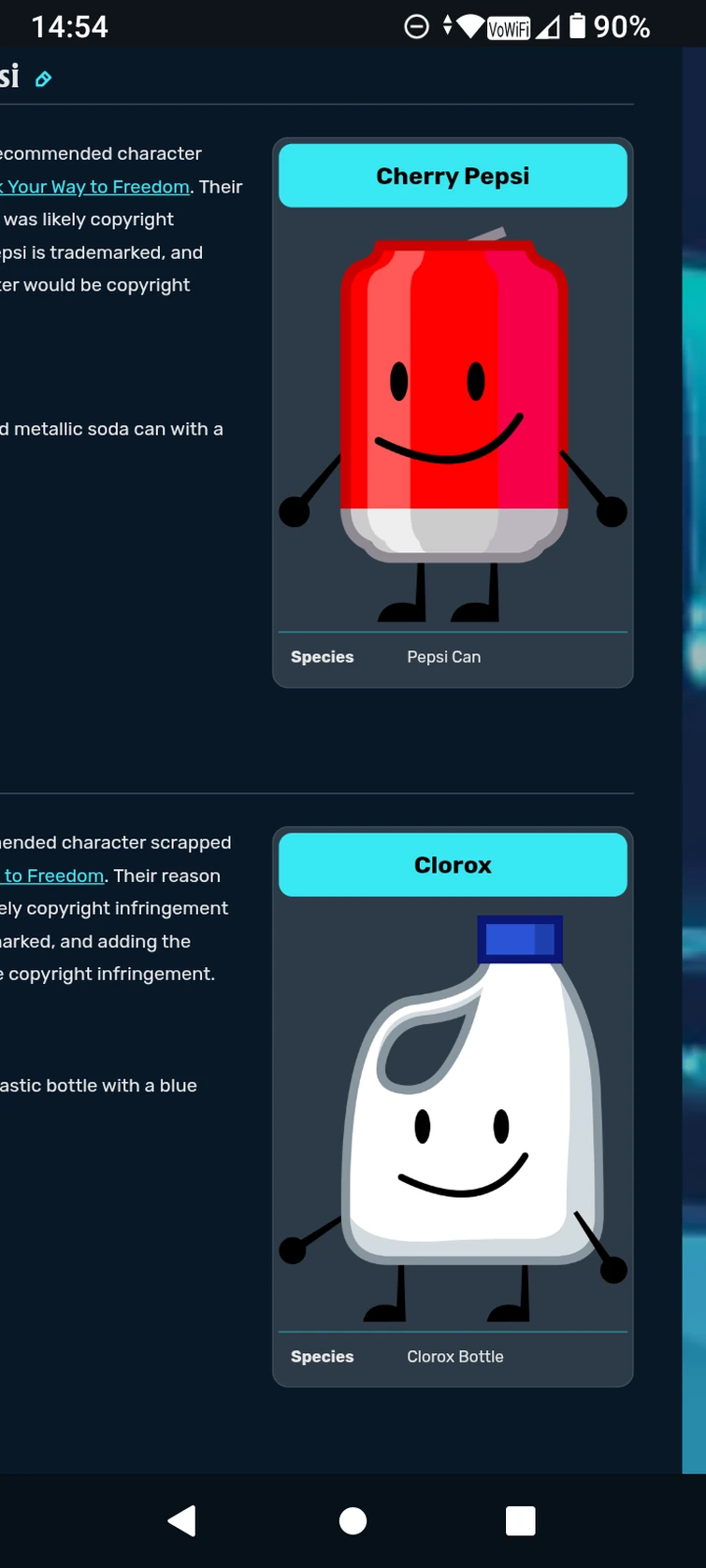 I find It weird that the BFB unused Rcs some of them have the BFDI ...