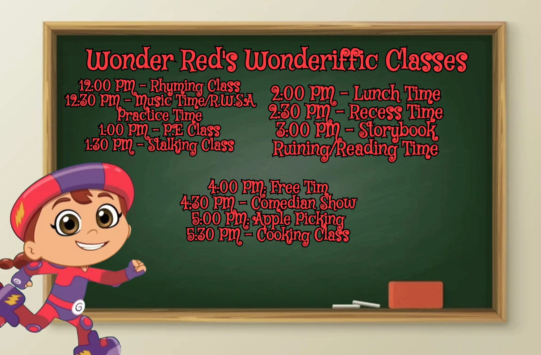 9/7/24 - Red Brings Back Her "Wonderiffic" Classes For Back To School ...