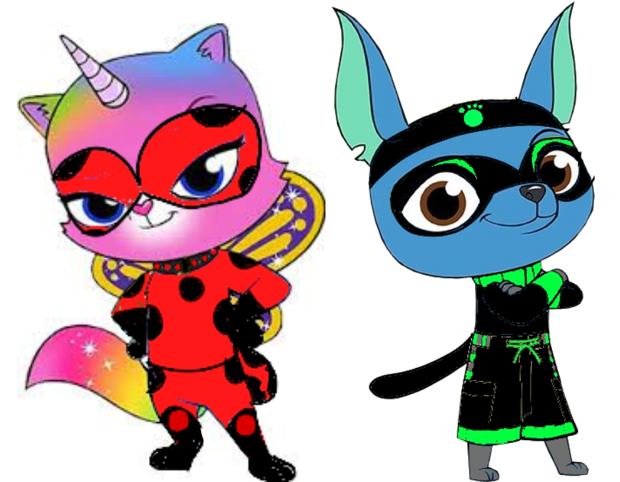 felicity and miguel with the ladybug and black cat miraculous | Fandom