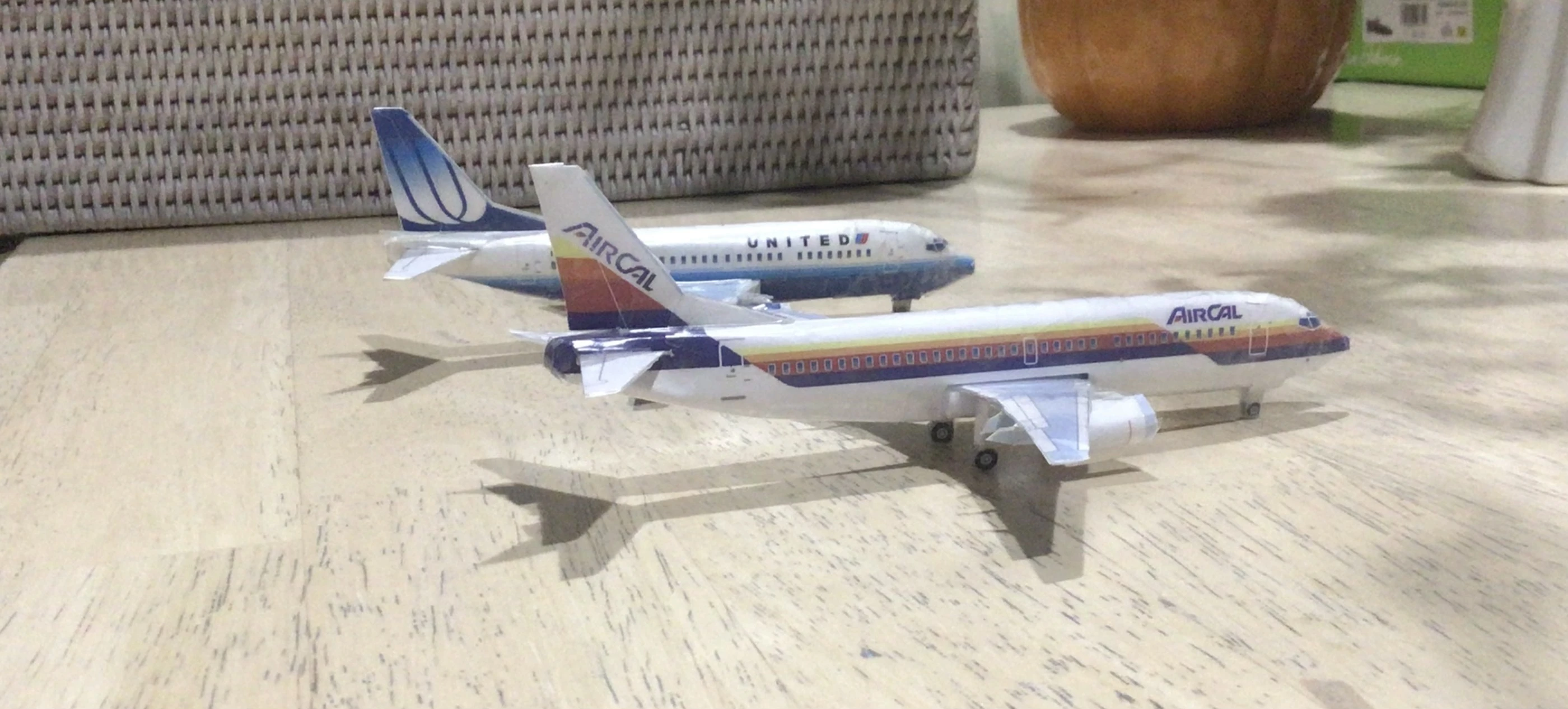 silly united airlines 737-500 and aircal 737-300 paper models | Fandom