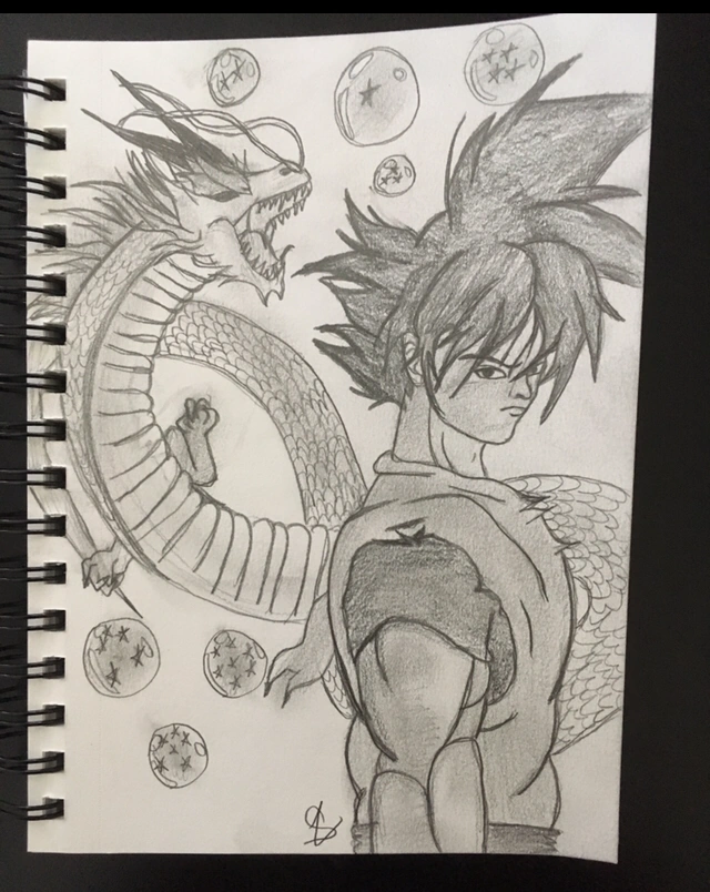 I tried making a realistic Goku, 👌Shenron didn't turn out that good ...