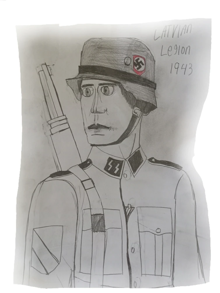 An Latvian Legion Waffen-SS Soldier, 1943 Drawing Made by me | Fandom