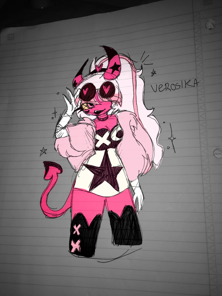 verosika doodle i colored digitally