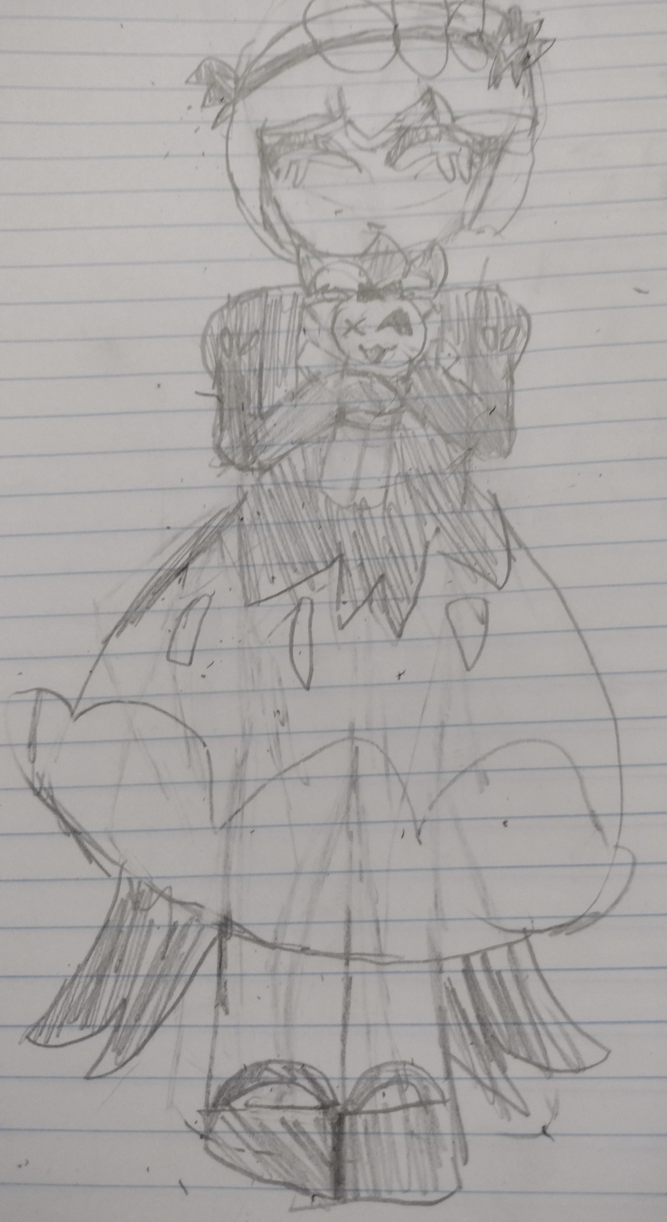 Unfinished pumpkin pie cookie drawing | Fandom