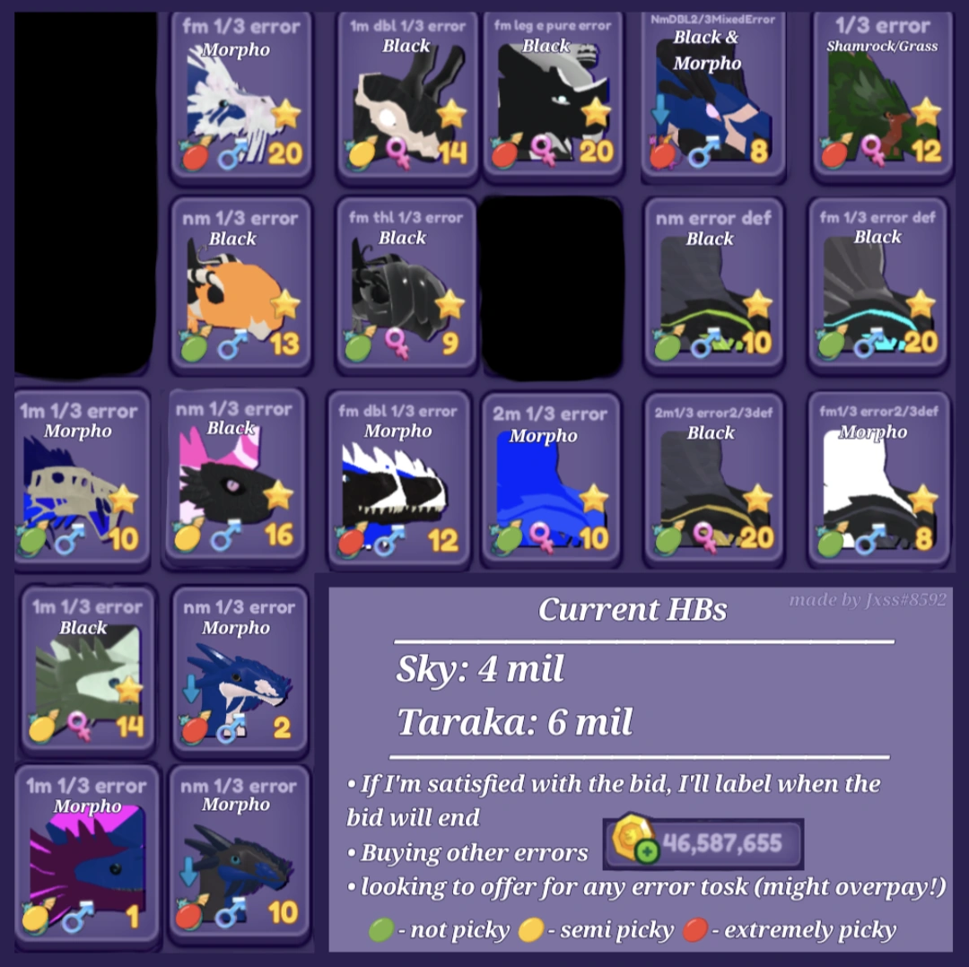 Offering for/Trading/Selling Errors | Fandom