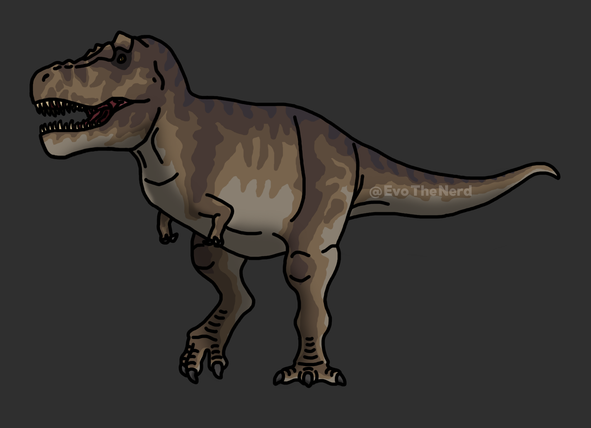 Art of Rexy, but on paleo accurate body | Fandom