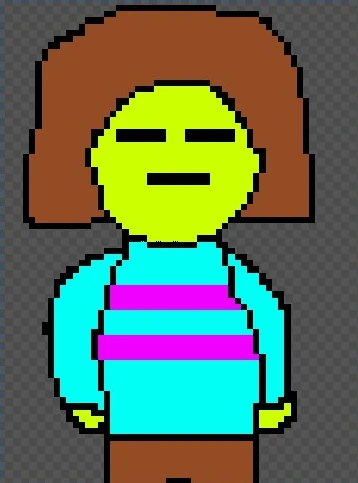 I made a Frisk battle sprite! | Fandom