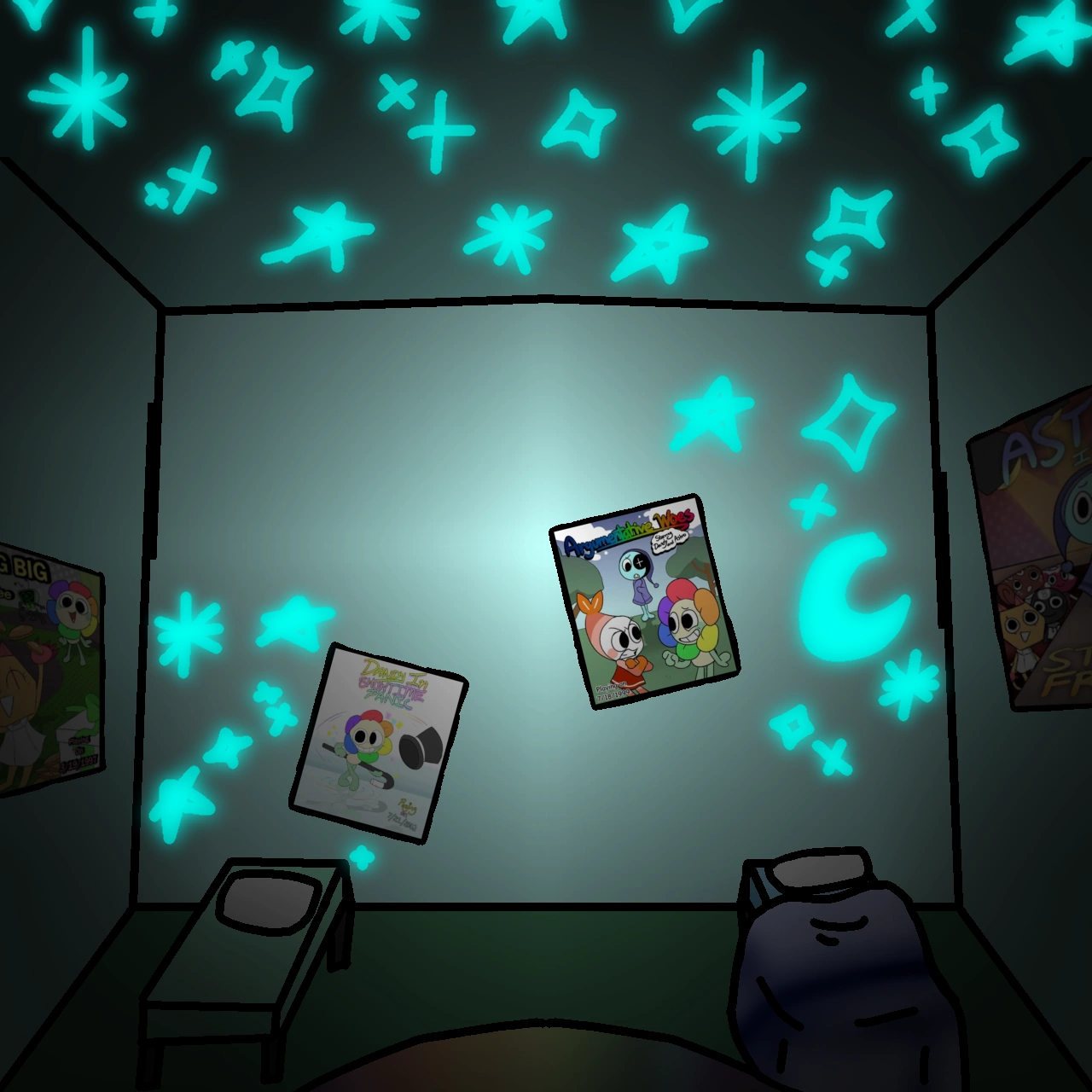 Dandy and Astros room side 1: back (you’ll understand why Dandy has no ...