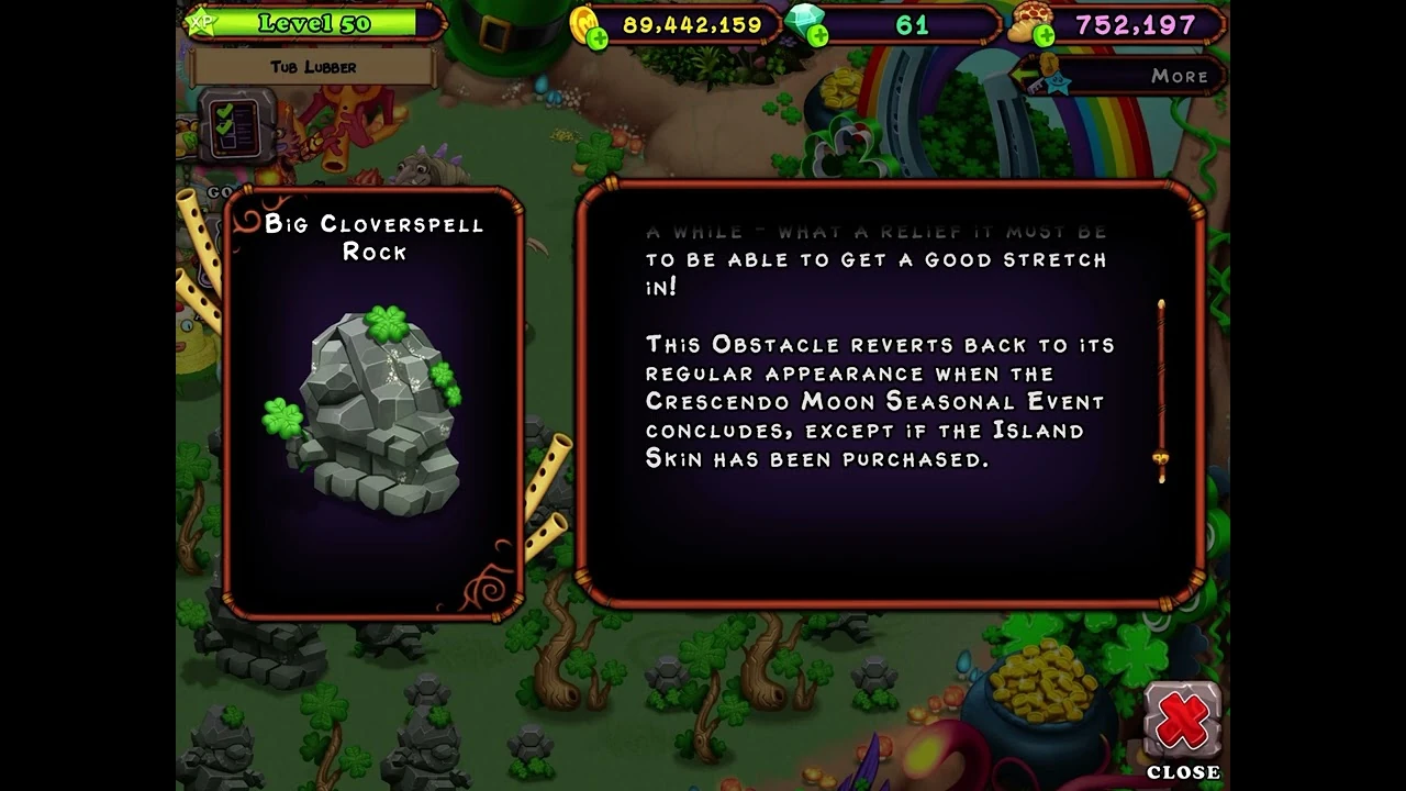 CloverSpell Skin Island Obstacle Info Glitch (fixed now) | Fandom