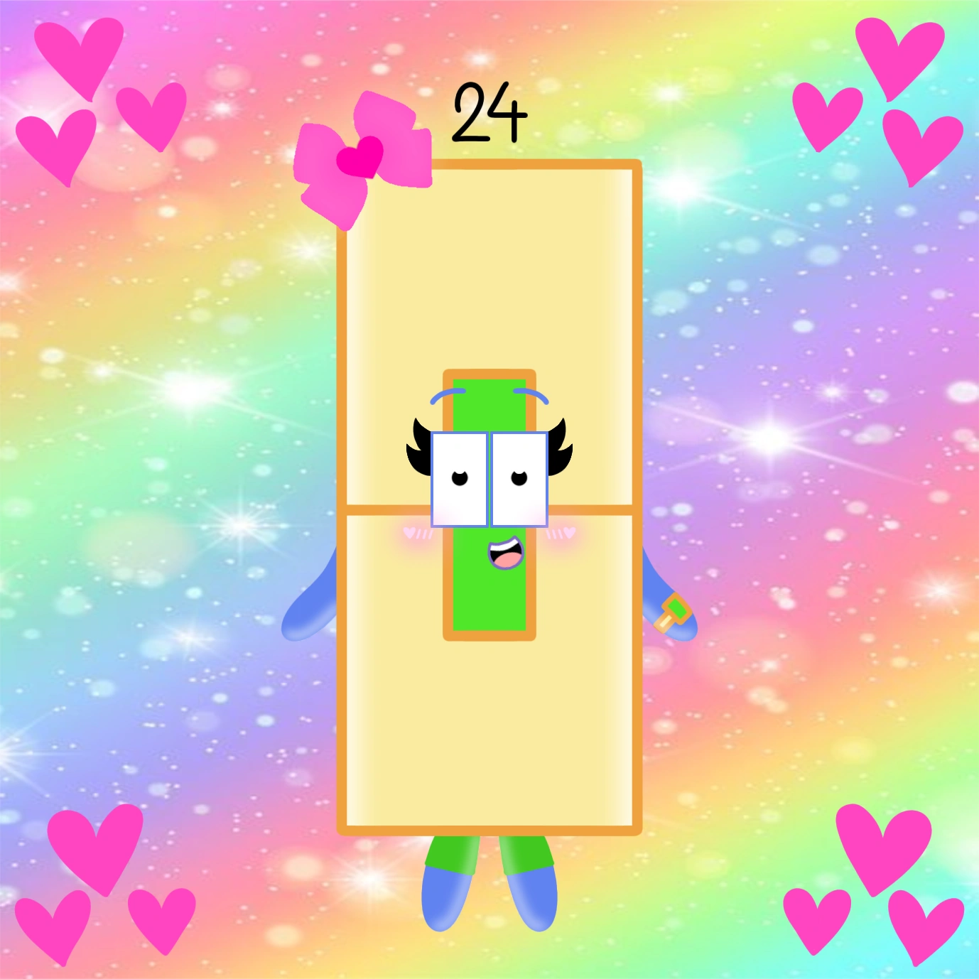 Numberblock 24 with rainbows! | Fandom