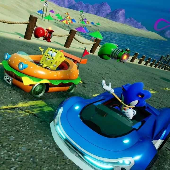 Sonic and SpongeBob racing together in ‘SONIC RACING CROSSWORLDS’ | Fandom