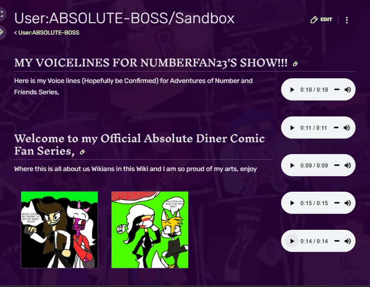 This is So gonna be the first time being a Voice Actor, + SANDBOX ...