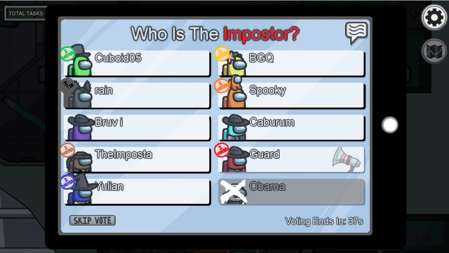 A Brand-New UI for Among us Voting! Upated(Concept) | Fandom