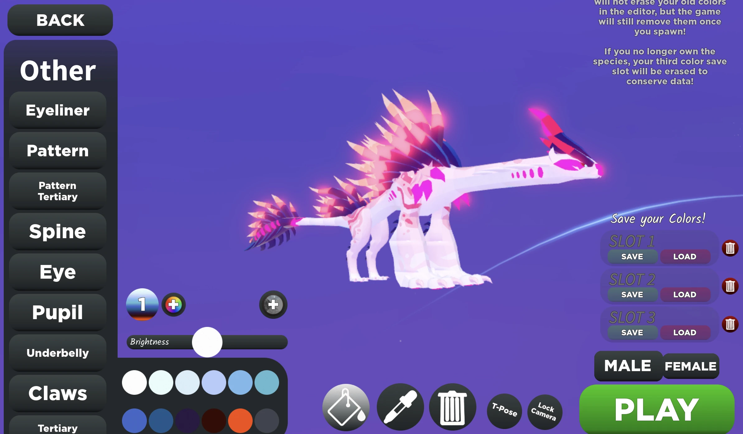 why are cratas colors so different from the palette? | Fandom
