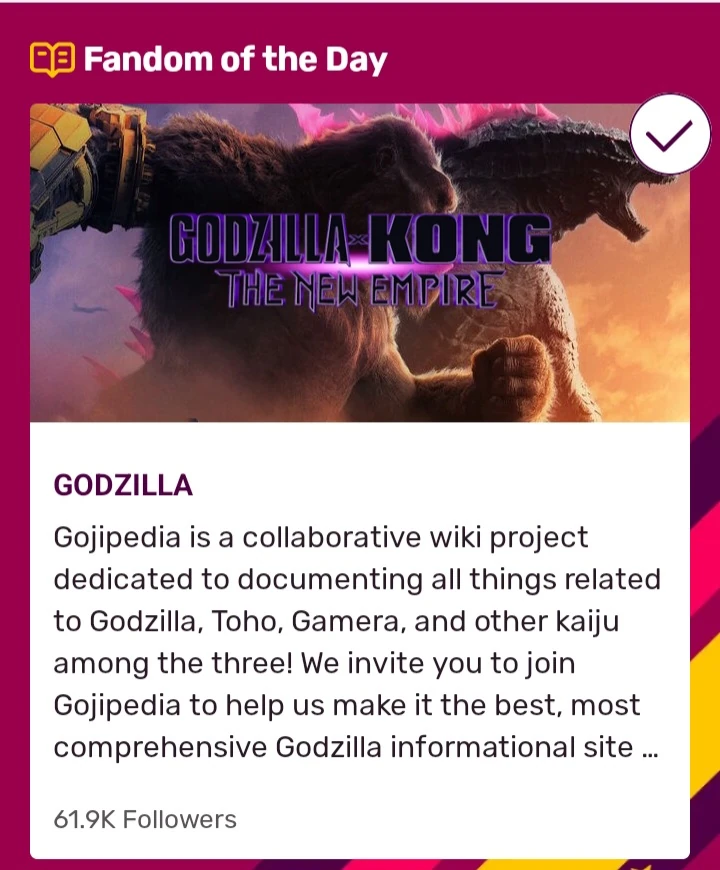 We're today's Fandom of the Day! | Fandom