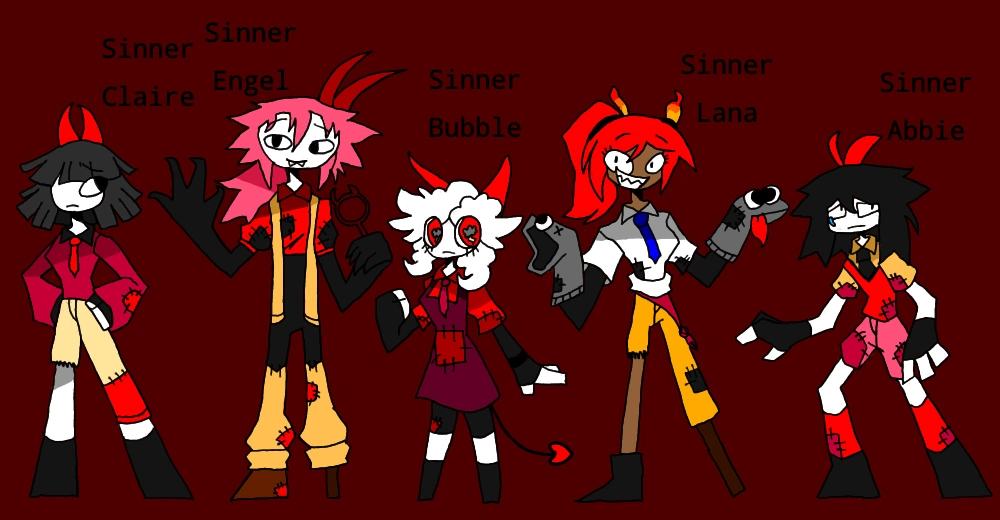 I edited the FPE to look like they were in Hazbin Hotel (I tried!) | Fandom
