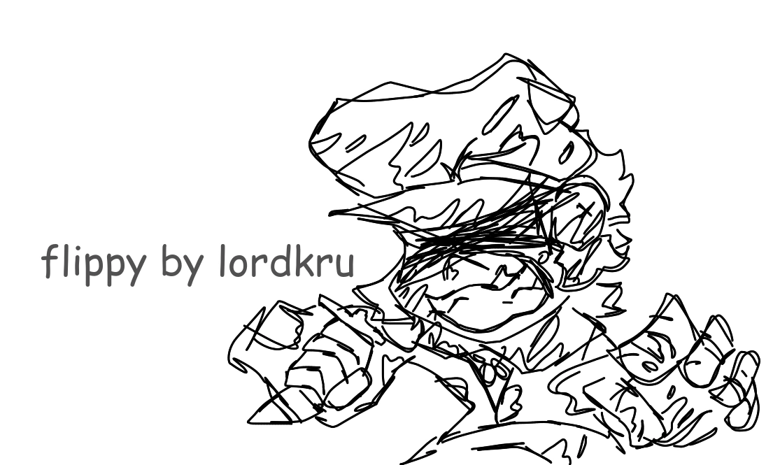 a cool sketch of flippy as a human i drew | Fandom