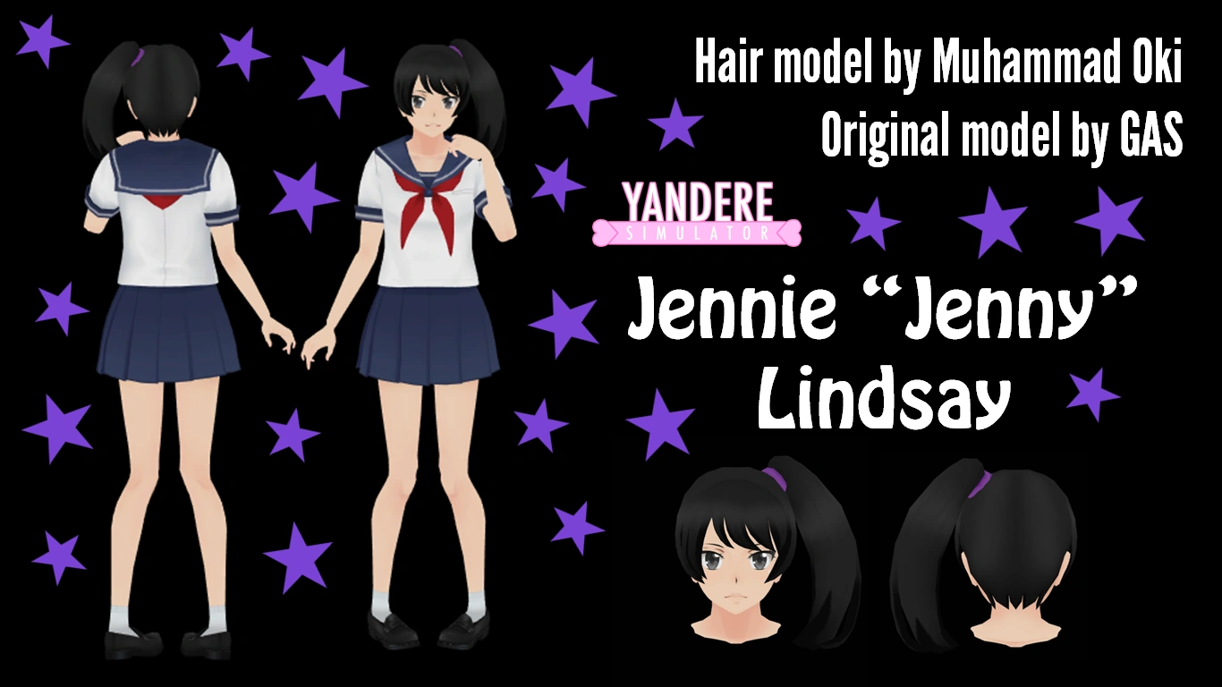 I'm a volunteer of Yandere Simulator, I made this hair models | Fandom