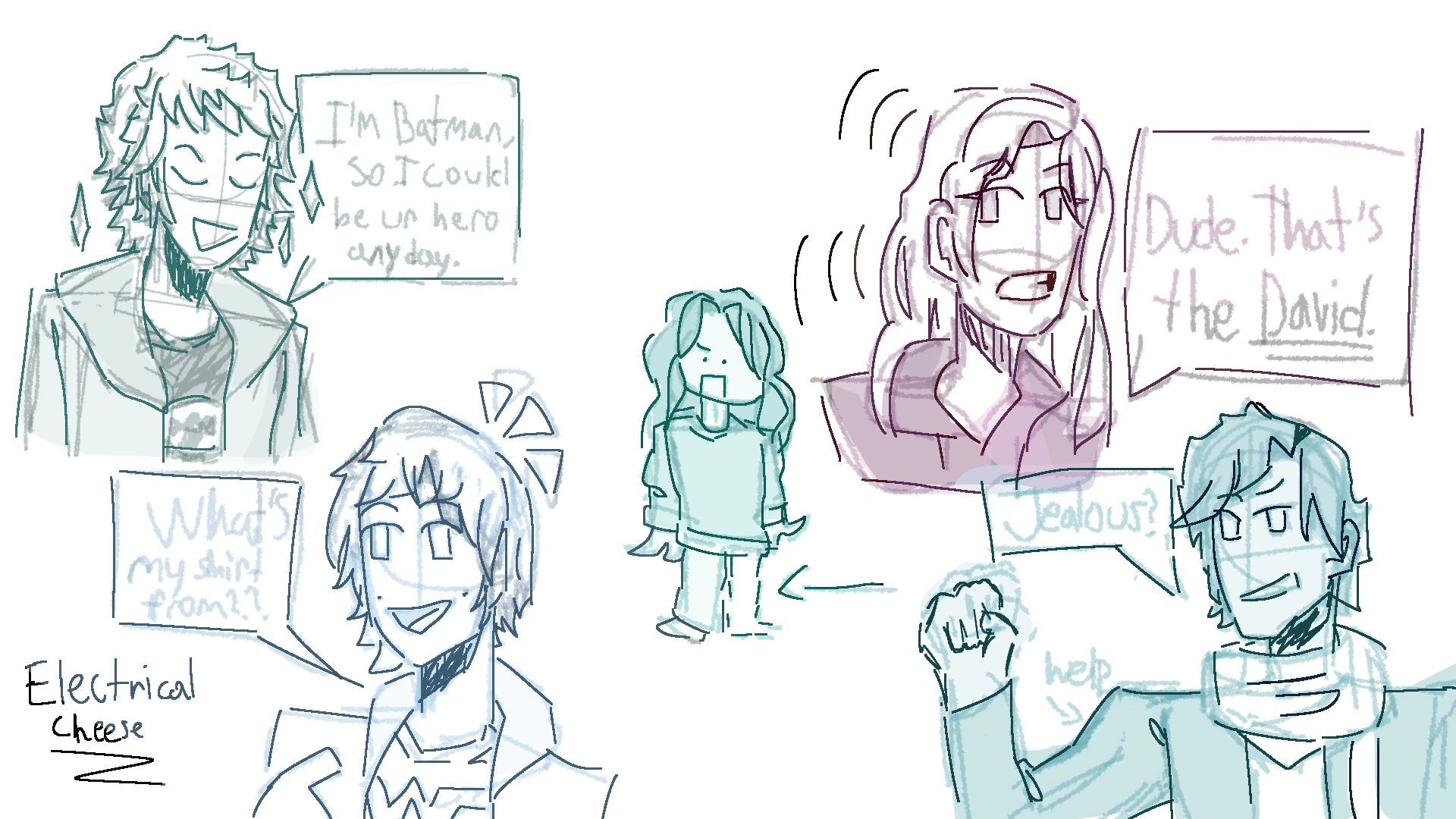 late night gang doodles | Fandom