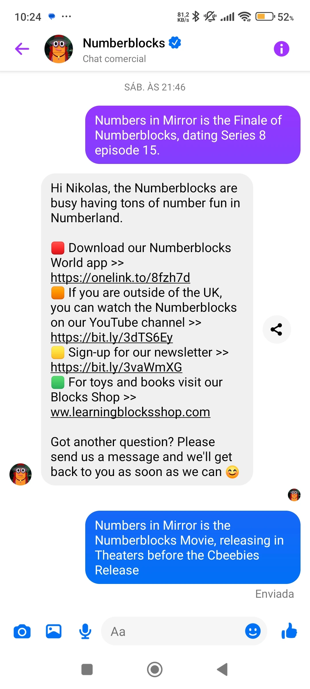 I said to the official Numberblocks | Fandom