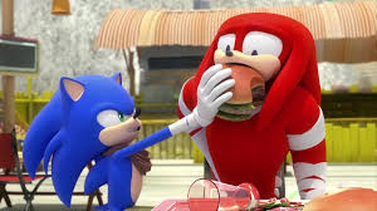 Someone who hasn't seen Sonic Boom...what's happening in this picture ...