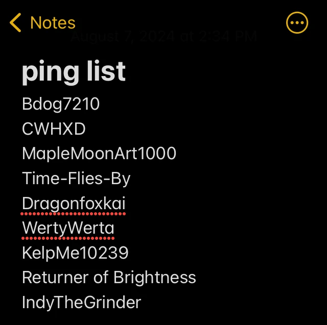 I updated the list of people I ping for my daily meme | Fandom