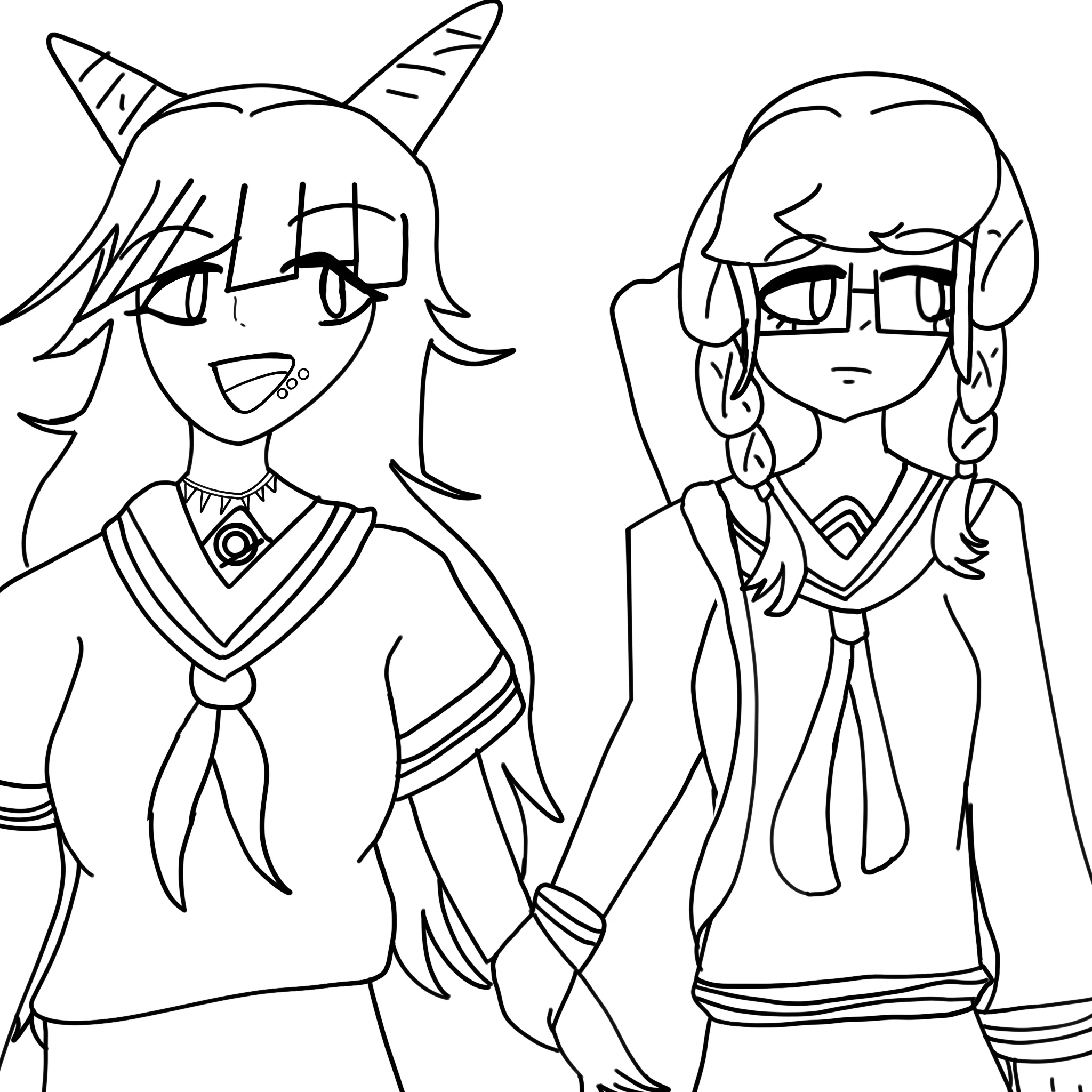 I finished the pekobuki lineart | Fandom