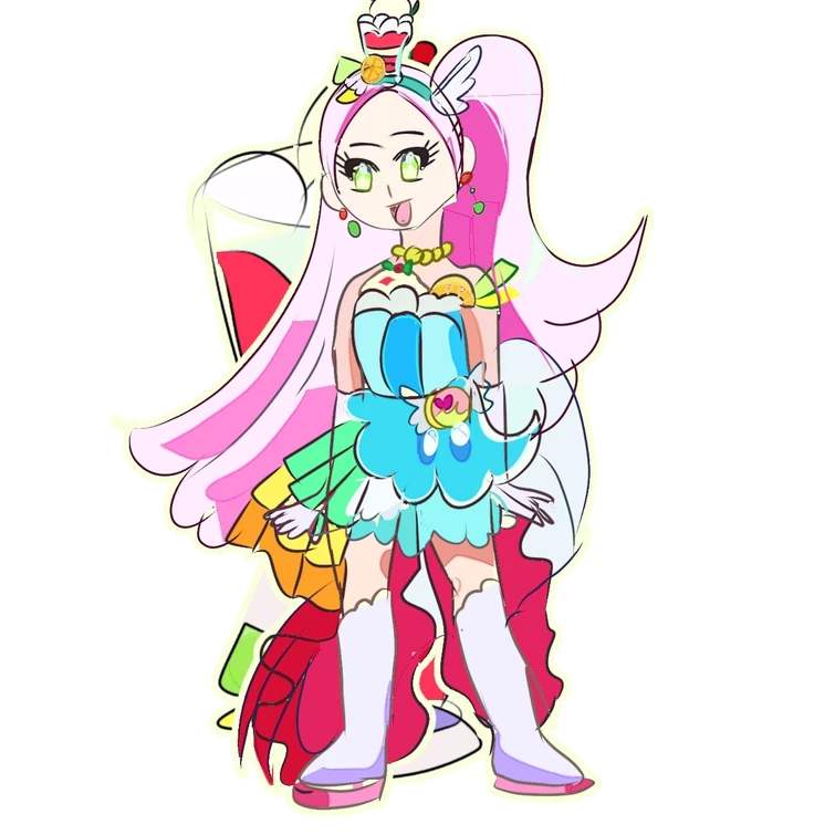 Cure parfait drawn by me I took from spin the wheelSo it decide Cure parfait so I draw her | Fandom