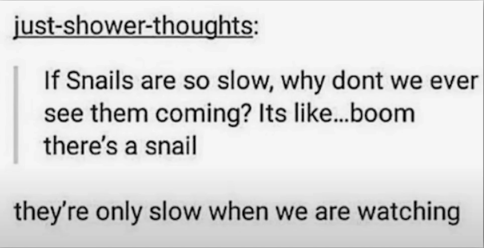 Shower thought of the day | Fandom