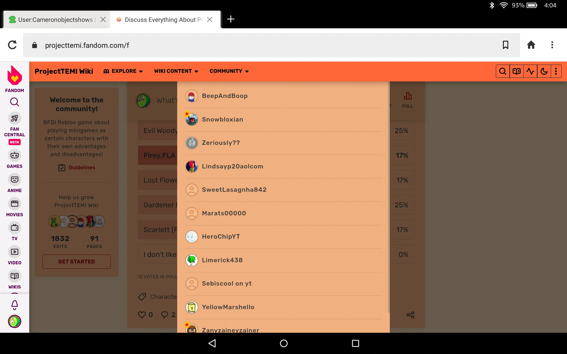 Another BFDI wikian that plays ProjectTEMI I see | Fandom