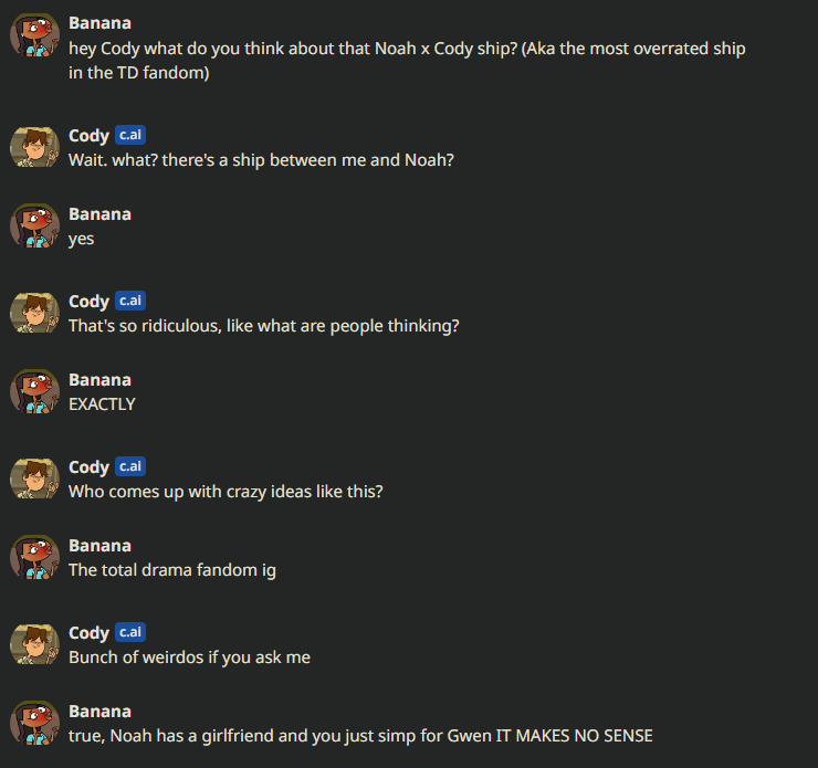 Cody's opinion on Noco | Fandom