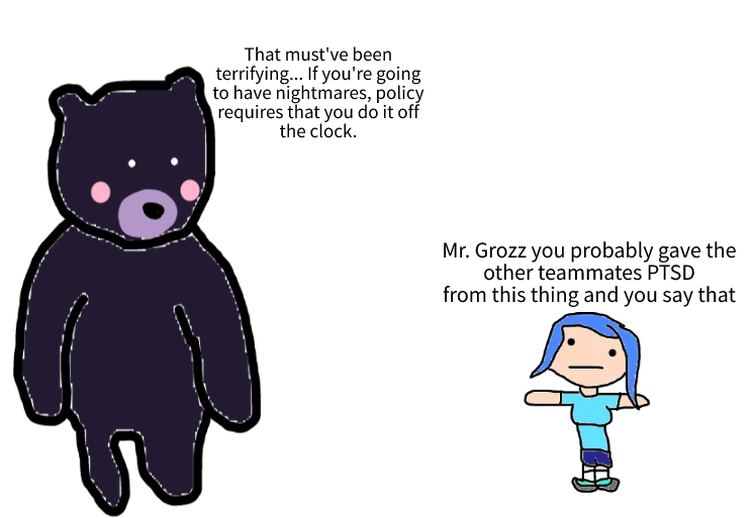 I refuse to call Mr. Grizz by his name and I now call him Mr. Grozz ...