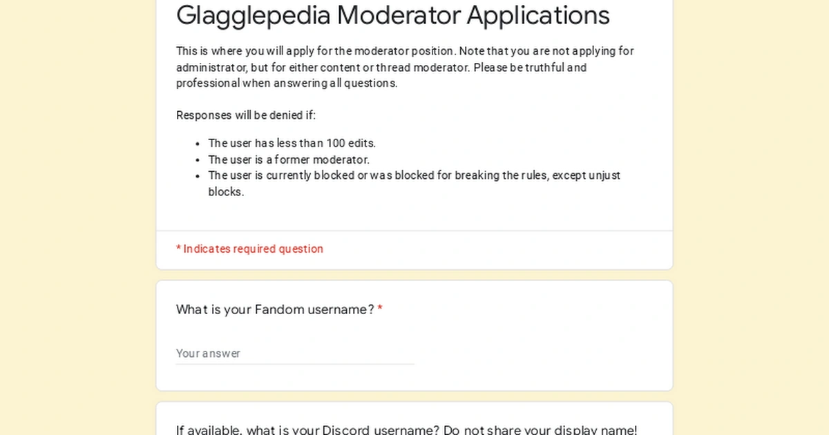 Moderator Applications! | Fandom