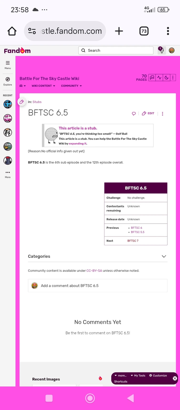 Made a bftsc 6.5 page | Fandom