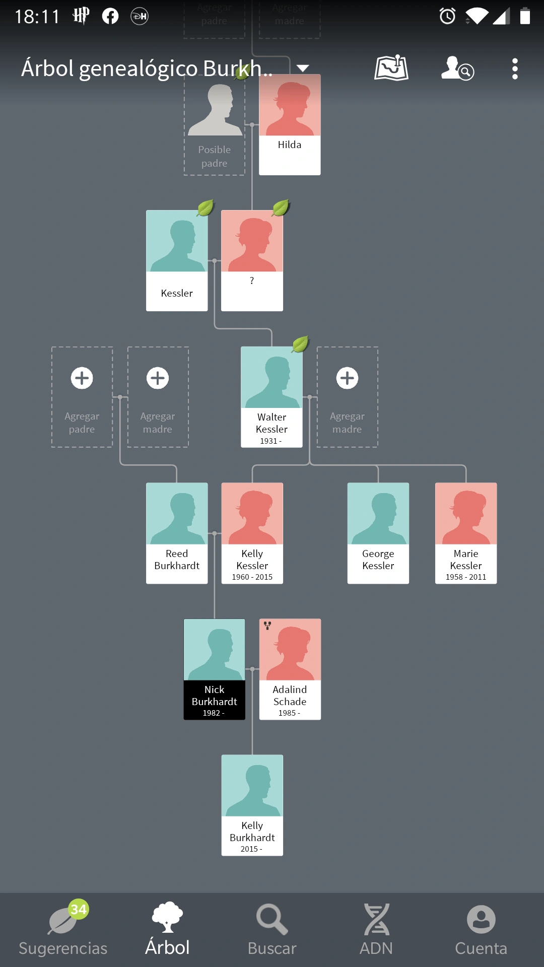 A family tree of Nick's family i made (there are other members too but ...
