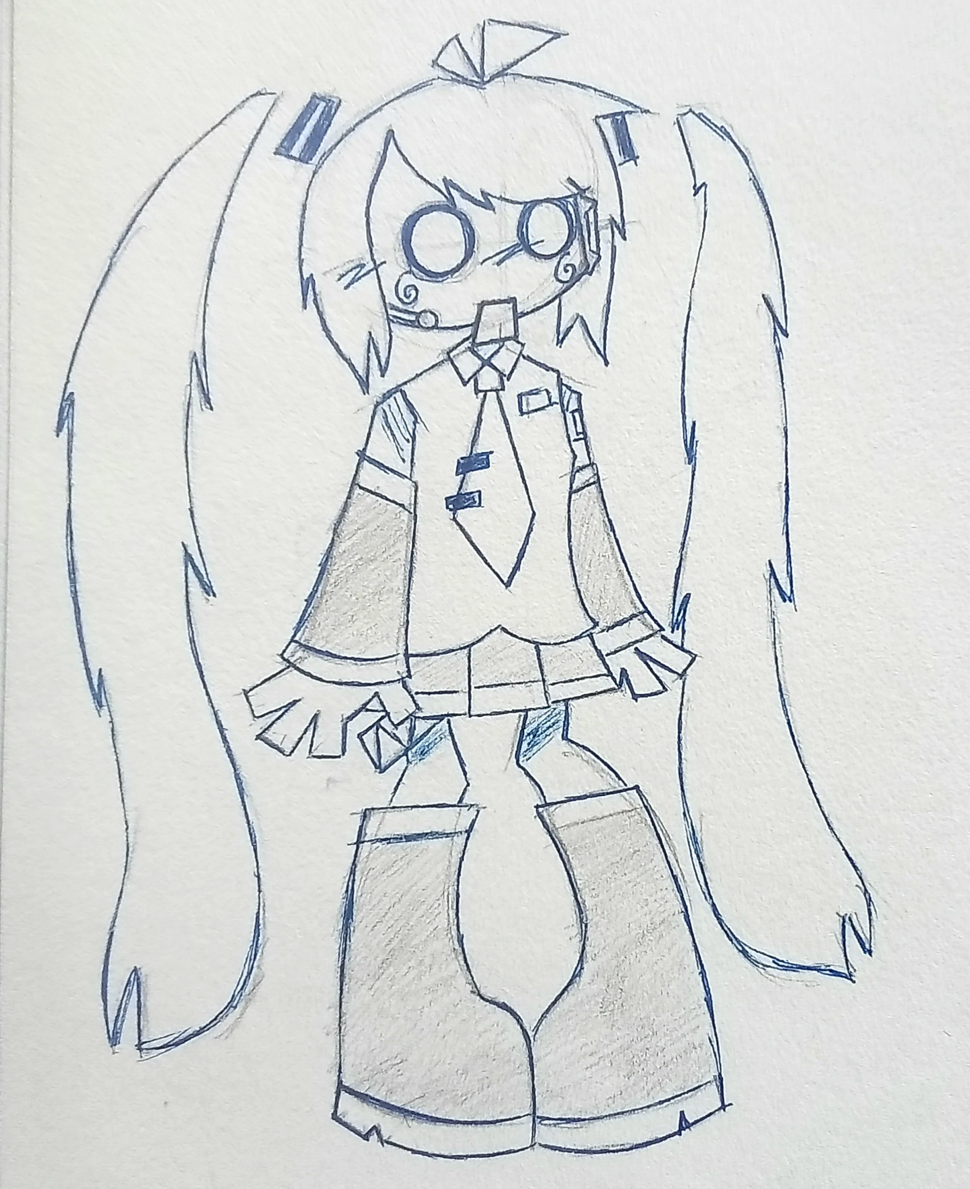 another artstyle test with good ol miku | Fandom