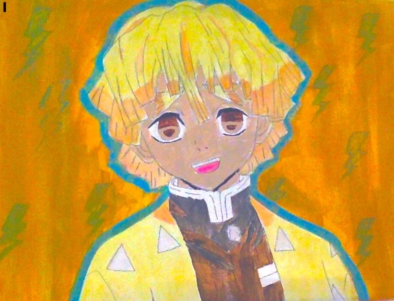 Uhhh...acrylic and water color Zenitsu? | Fandom