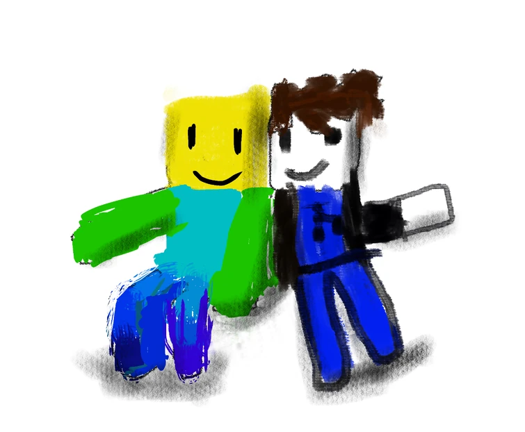 My drawing :))))) noob and bacon | Fandom