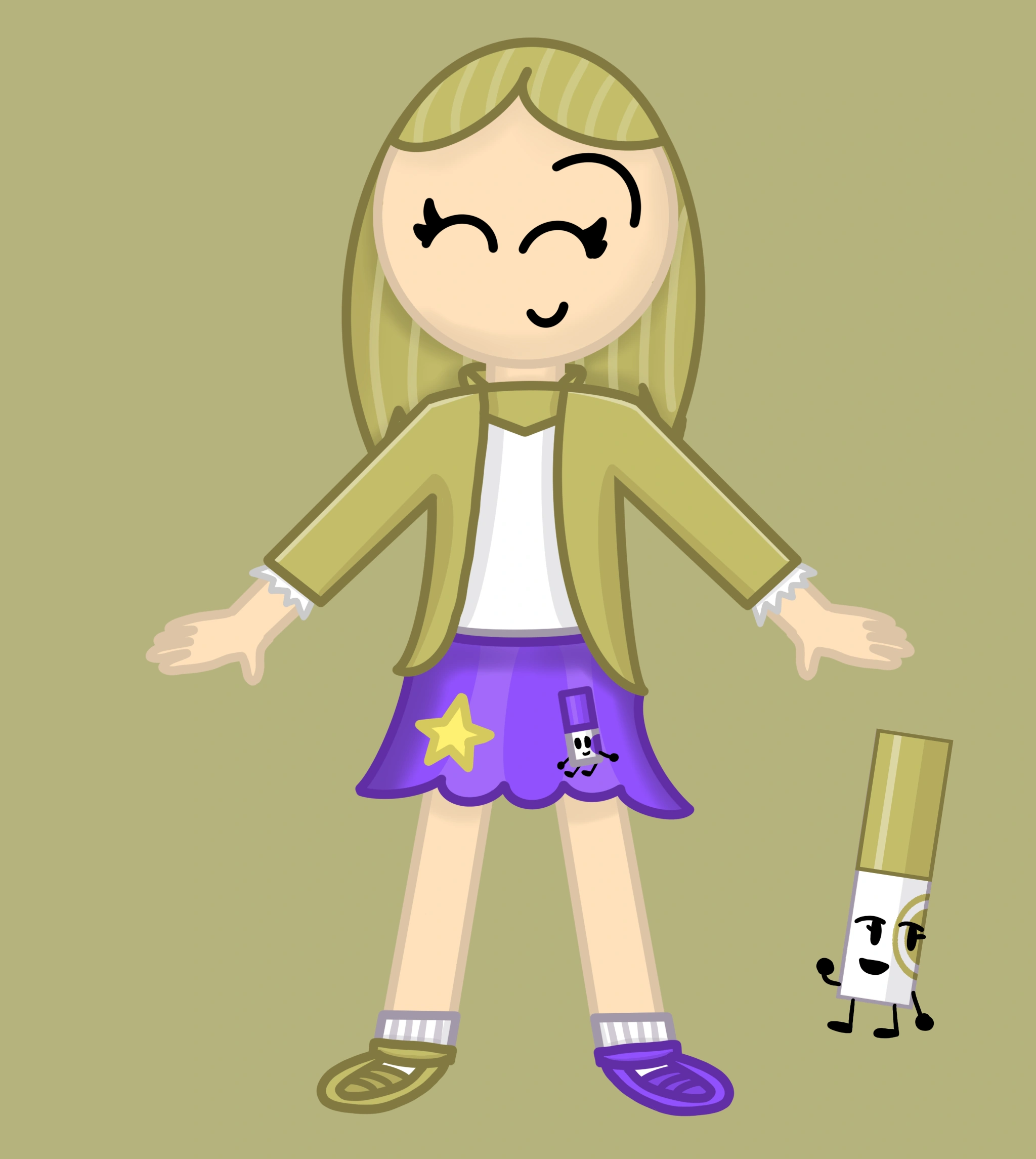 I drew Khaki Marker as a human :) | Fandom