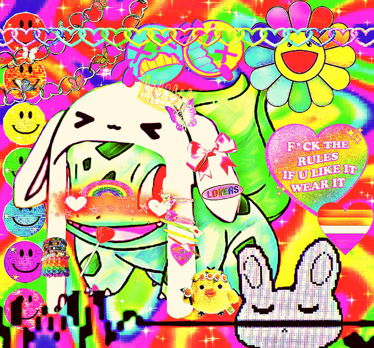 profile pic, phone background, printable sticker,etc. for you kidcore ...