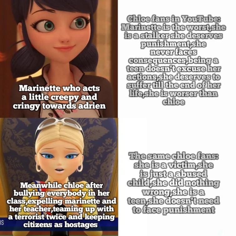 Who do Chloé's fans like me have to hate Marinette too? | Fandom