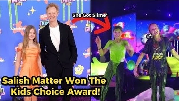 Salish Matter WON the Kids Choice Awards 2024, She Got SLIMED! 💞🥺 #nalish | Fandom