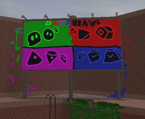 made this databrawl billboard in spray paint | Fandom